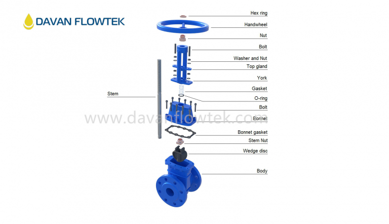 rising stem resilient seat gate valve - Davan flowtek
